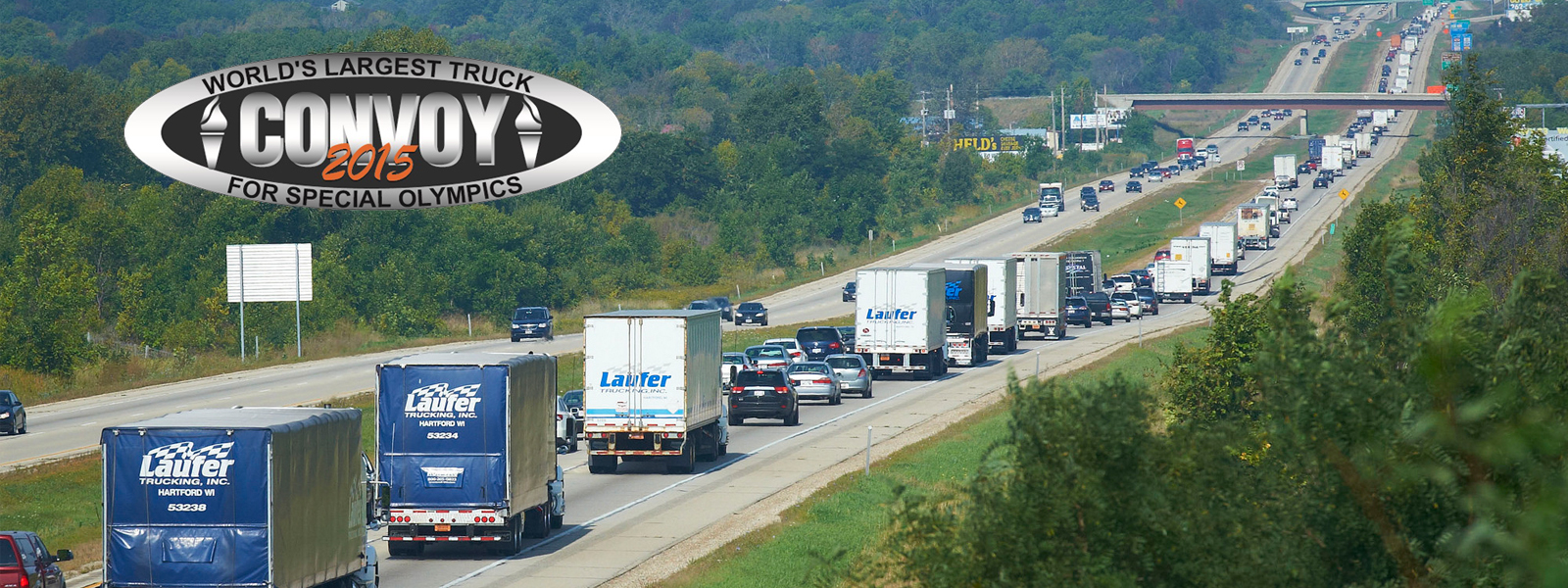 World's Largest Truck Convoy Takes over Highway 41 - Special Olympics ...