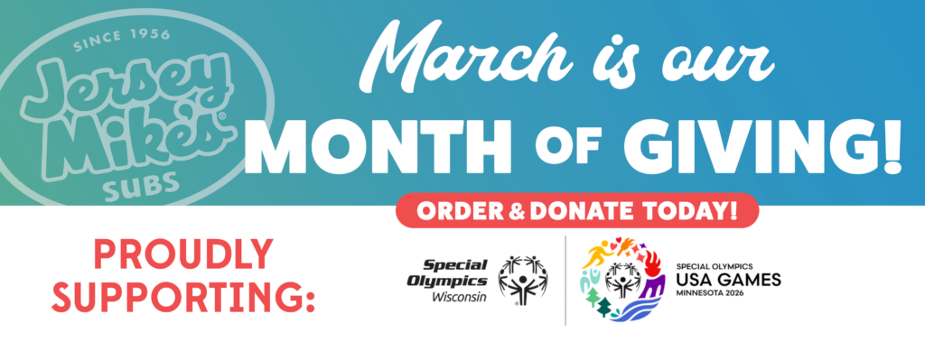 Jersey Mike's Month of Giving - Special Olympics Wisconsin